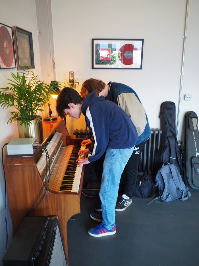 Recording at Young Thugs studio, York - The Corsairs