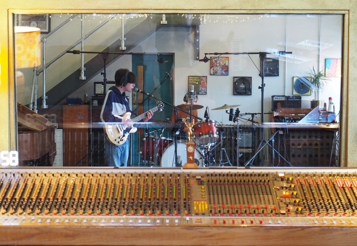 Recording at Young Thugs studio, York - The Corsairs